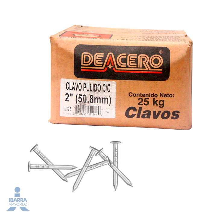 clavo de acero 2 pulgadas 1 kg | Ibarra Mayoreo