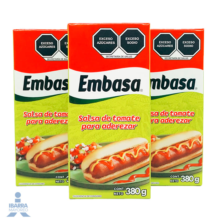 salsa catsup embasa 380 g | Ibarra Mayoreo