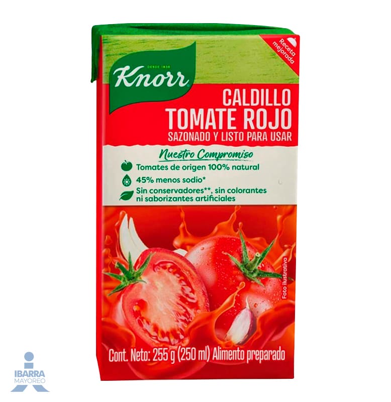 knorr tomate caldillo 250 ml | Ibarra Mayoreo