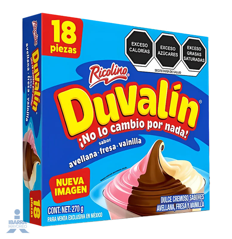 Dulce Duvalín Trisabor 18 Pz. | Ibarra Mayoreo