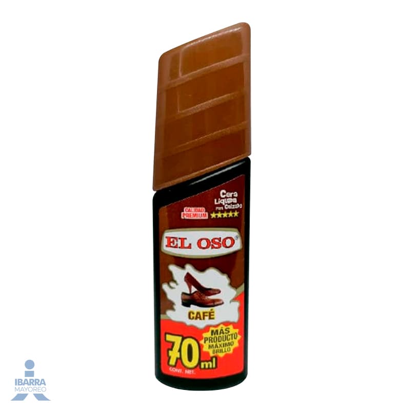 cera liquida el oso cafe 70 ml | Ibarra Mayoreo