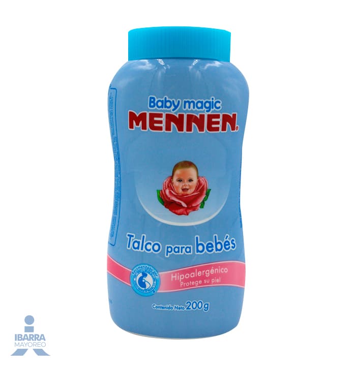 talco para bebe mennen azul 200 g | Ibarra Mayoreo