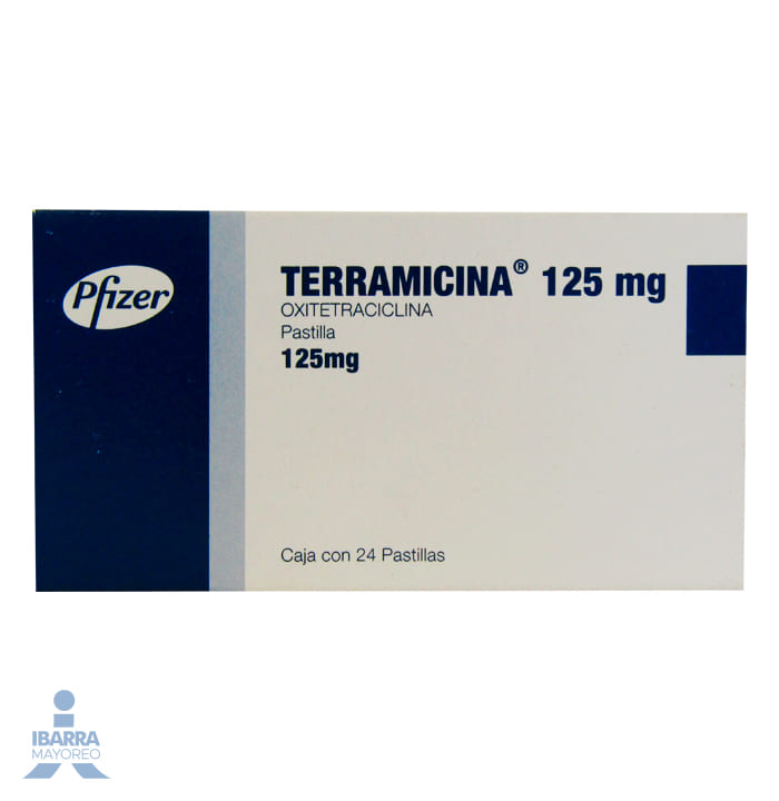 terramicina 125 mg trociscos 24 pzas | Ibarra Mayoreo