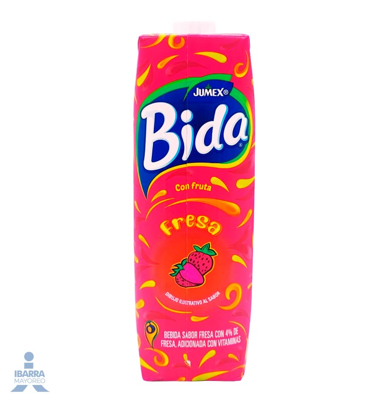 bebida bida fresa 1 l | Ibarra Mayoreo