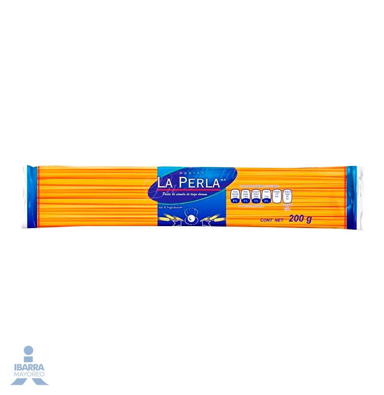 pasta la perla spaghetti corto 200 g | Ibarra Mayoreo