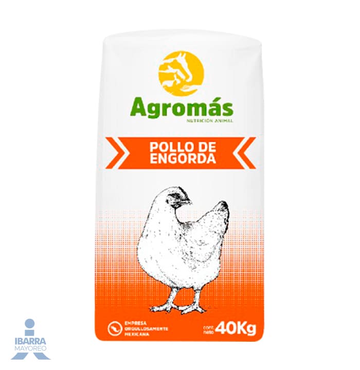 alimento agromas pollo inicio migaja 20% 40 kg | Ibarra Mayoreo