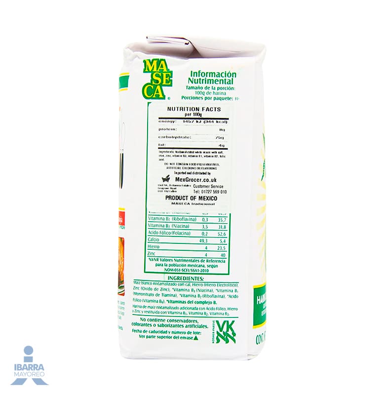 HARINA DE MAIZ MASECA 1 KG | Ibarra Mayoreo