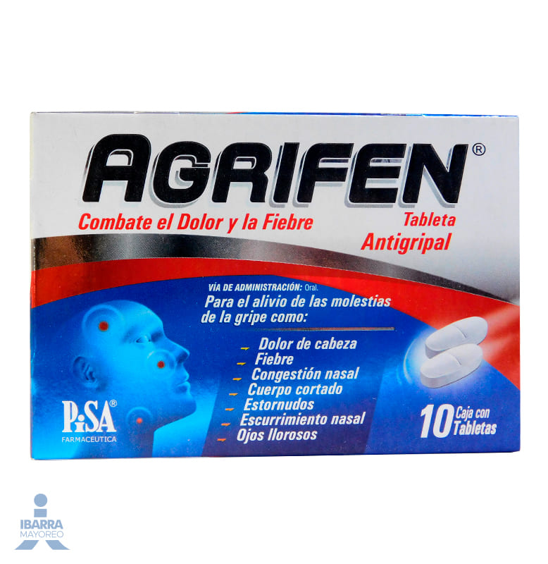 agrifen tabletas 10 pzas | Ibarra Mayoreo