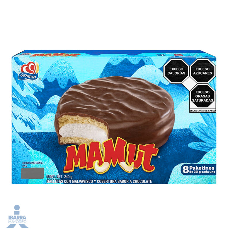 galletas gamesa mamut 240 g | Ibarra Mayoreo