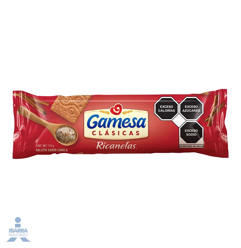 galletas gamesa ricanelas 113 g | Ibarra Mayoreo