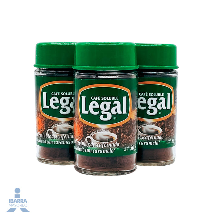 cafe legal descafeinado 50 g | Ibarra Mayoreo