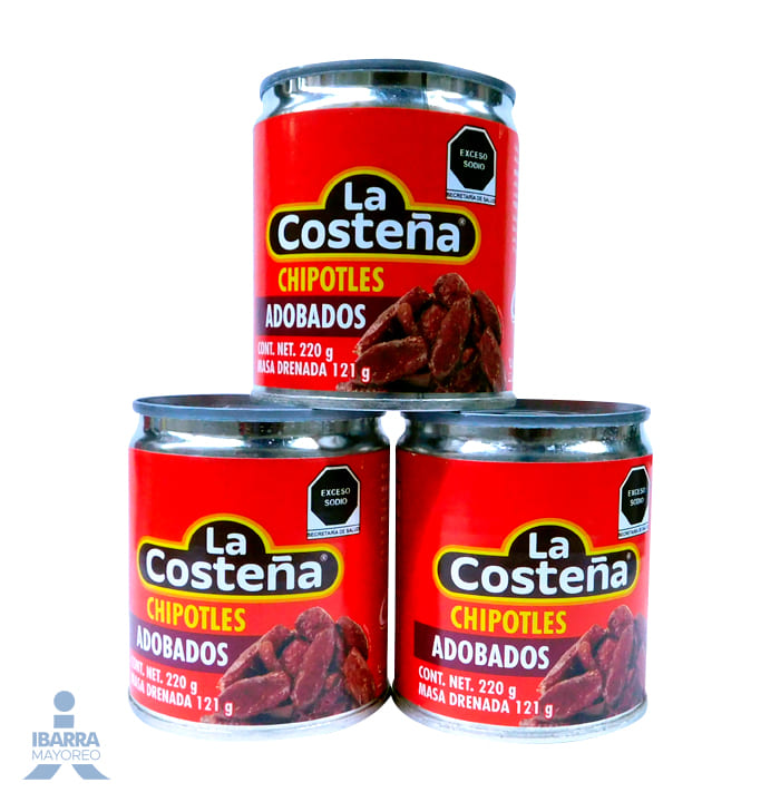 chiles chipotles la costena 220 g | Ibarra Mayoreo