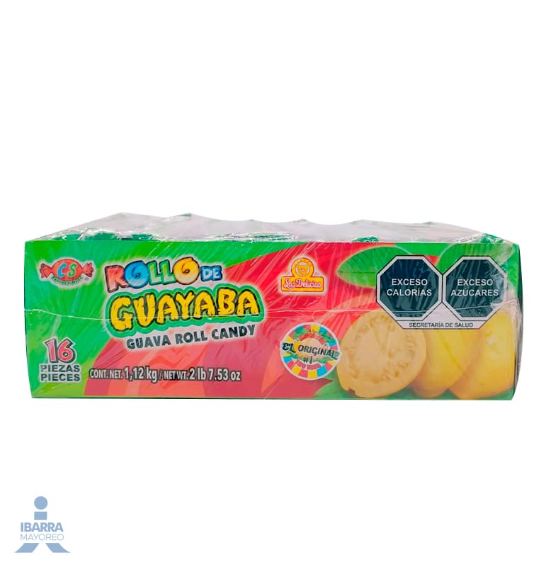 dulce las delicias rollo de guayaba 16 pzas | Ibarra Mayoreo