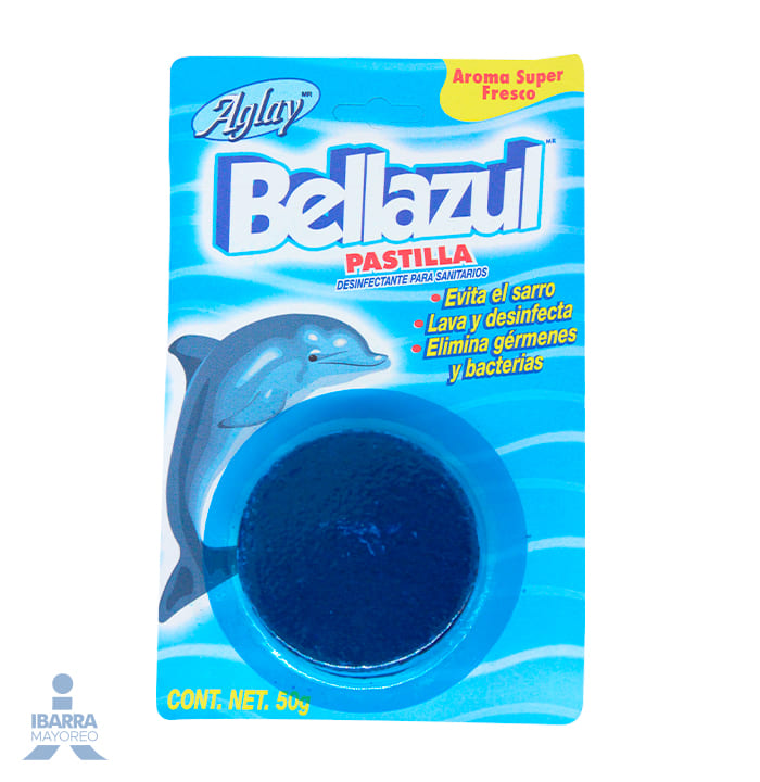 pastilla sanitaria bella azul 50 g | Ibarra Mayoreo