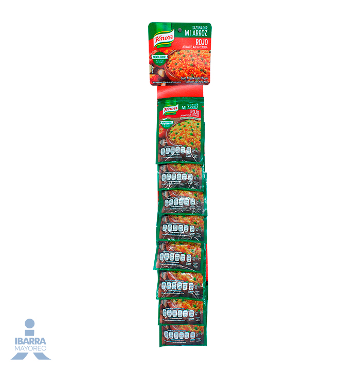 KNORR SAZONADOR MI ARROZ ROJO SUR 10/15 GR. | Ibarra Mayoreo