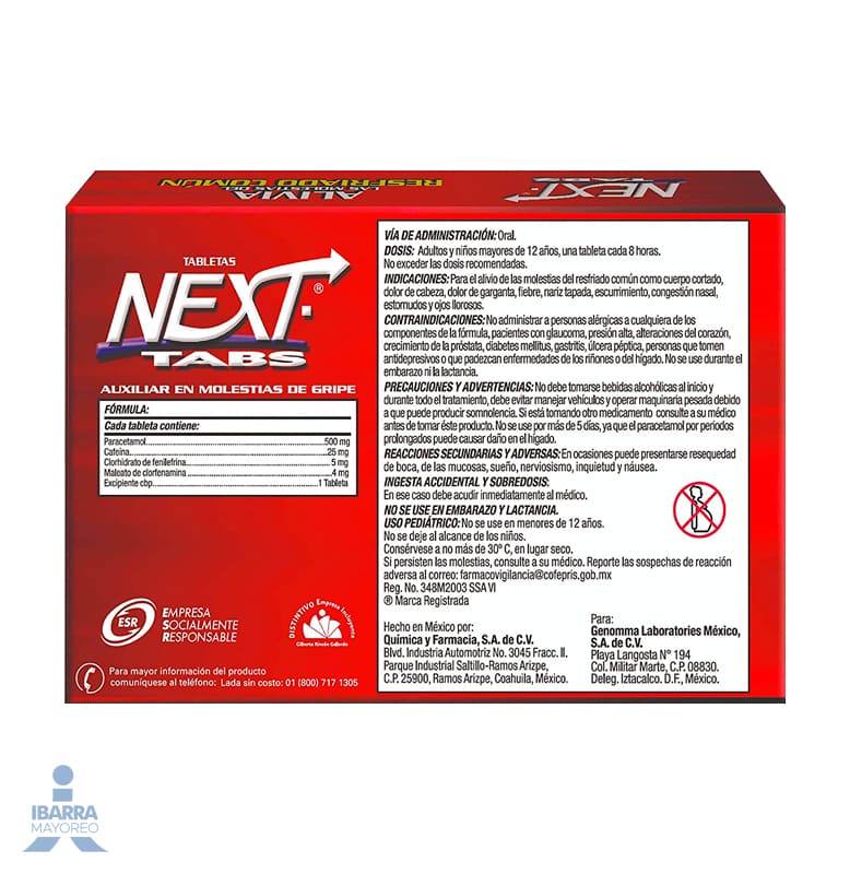 next tabletas 10 pzas | Ibarra Mayoreo