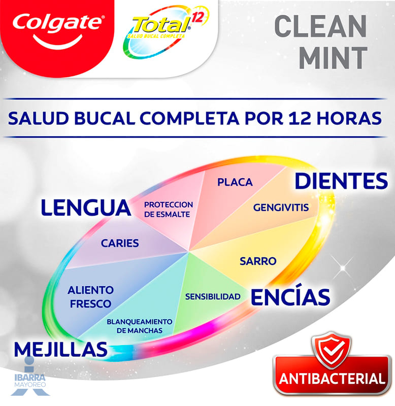 crema dental colgate total 100 ml | Ibarra Mayoreo