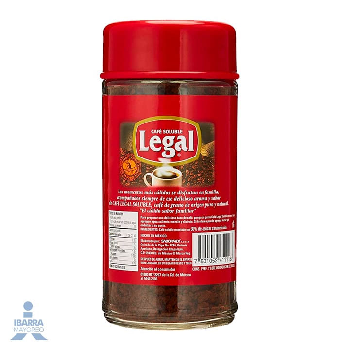 cafe legal 100 g | Ibarra Mayoreo