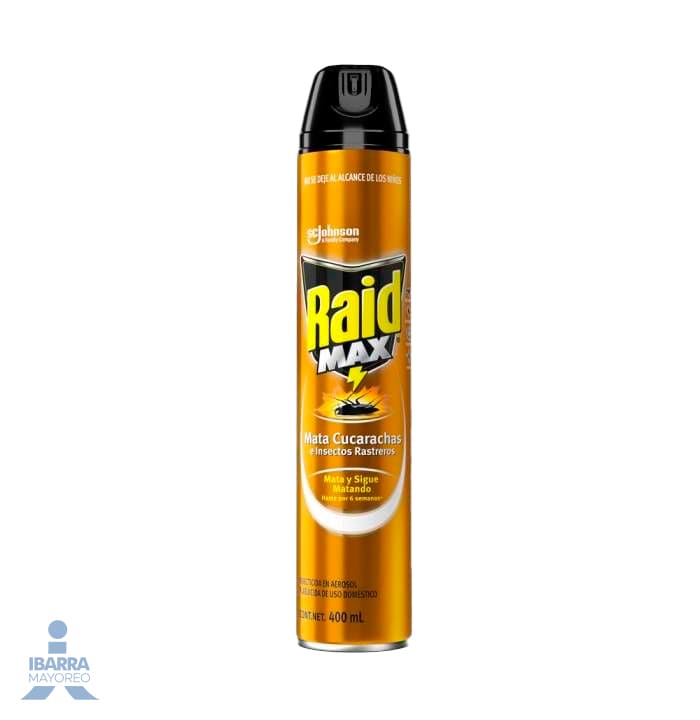 Insecticida Raid Max Aerosol 400 Ml.