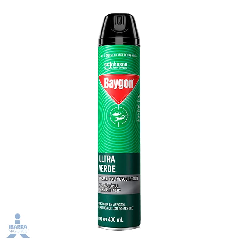 insecticida baygon ultra verde aerosol 400 ml | Ibarra Mayoreo