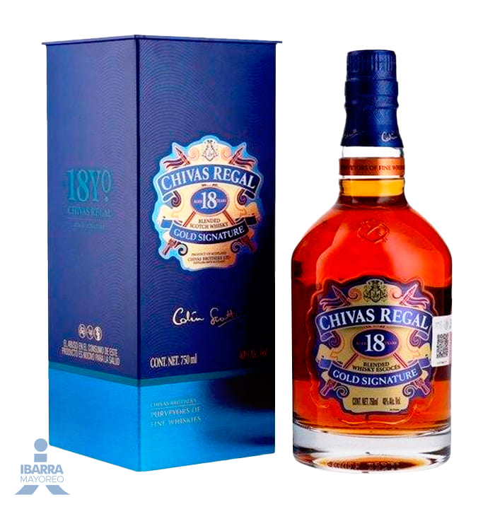 whisky chivas regal 18 anos 750 ml | Ibarra Mayoreo