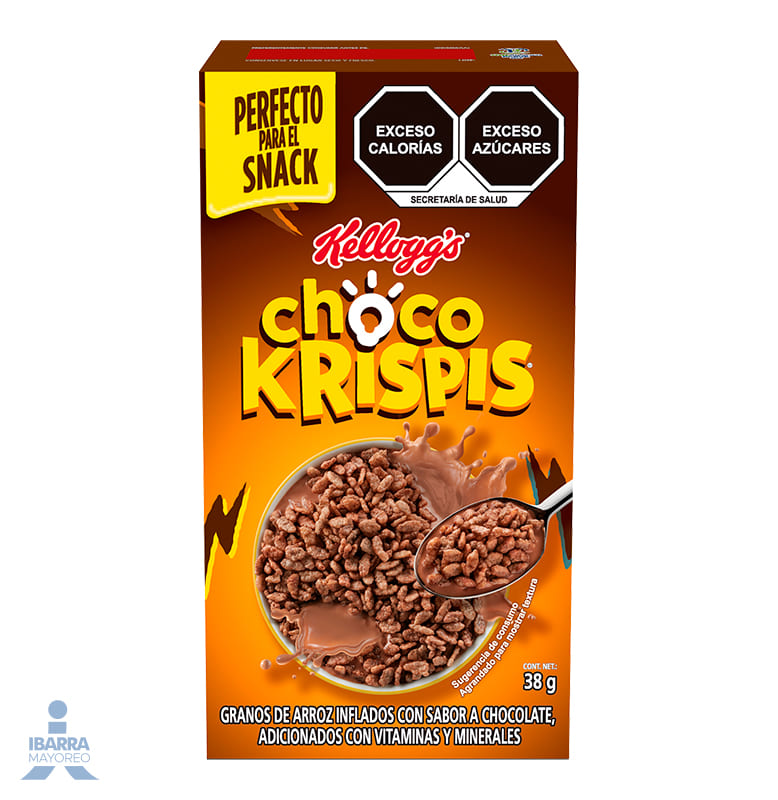cereal kelloggs choco krispis 38 g | Ibarra Mayoreo