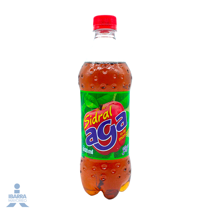 REFRESCO AGA SIDRAL MANZANA 600 ML | Ibarra Mayoreo