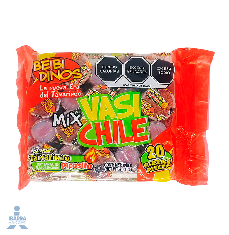dulce beibi dinos vasichile 20 pzas | Ibarra Mayoreo