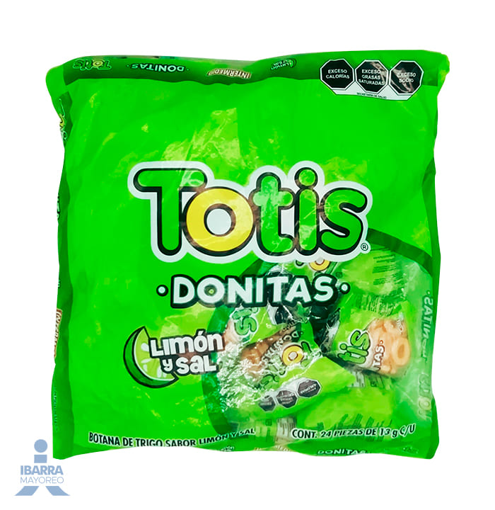 donitas totis sal y limon 13 g | Ibarra Mayoreo