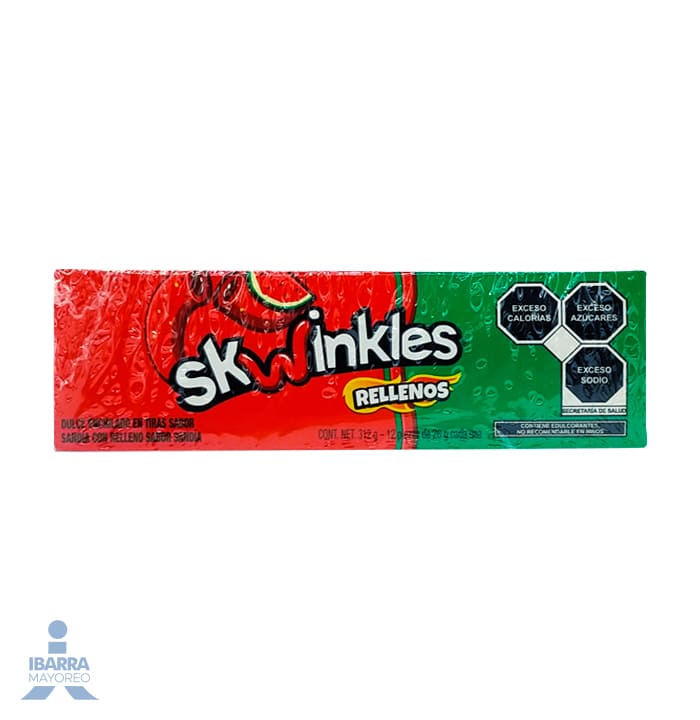 dulce skwinkles relleno sandia enchilada 12 pzas | Ibarra Mayoreo