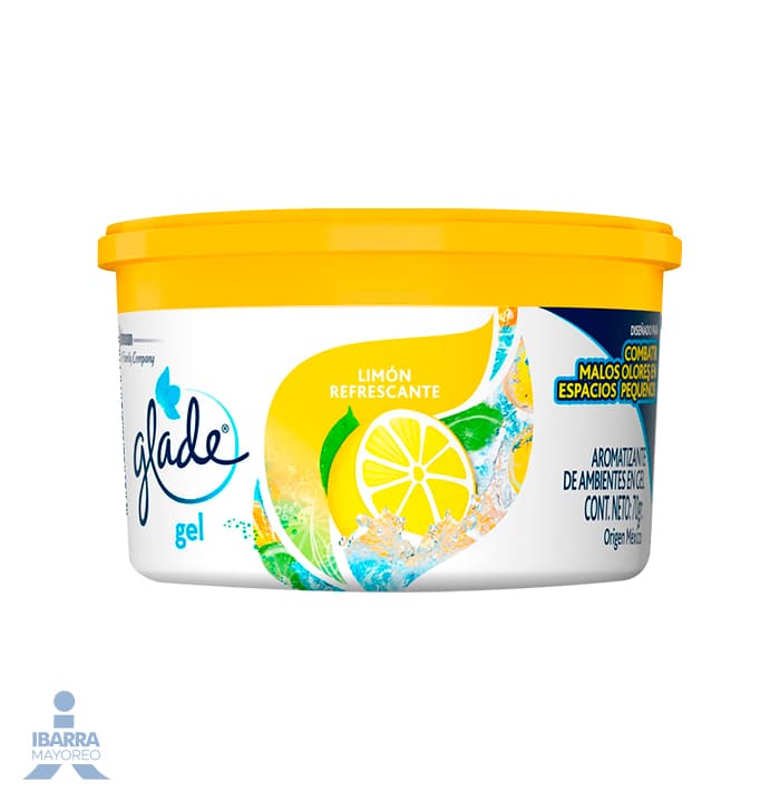 aromatizante glade gel limon 70 g | Ibarra Mayoreo