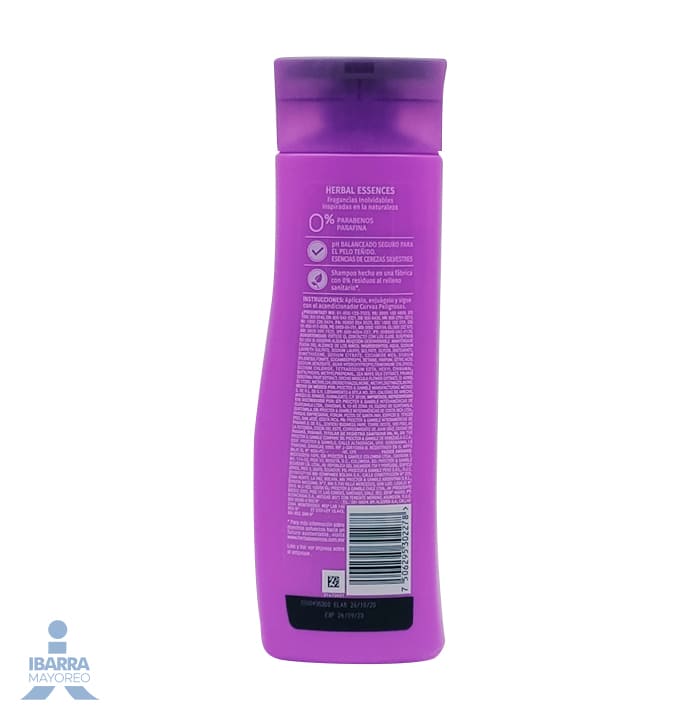 shampoo herbal essences curva peligrosa 300 ml | Ibarra Mayoreo