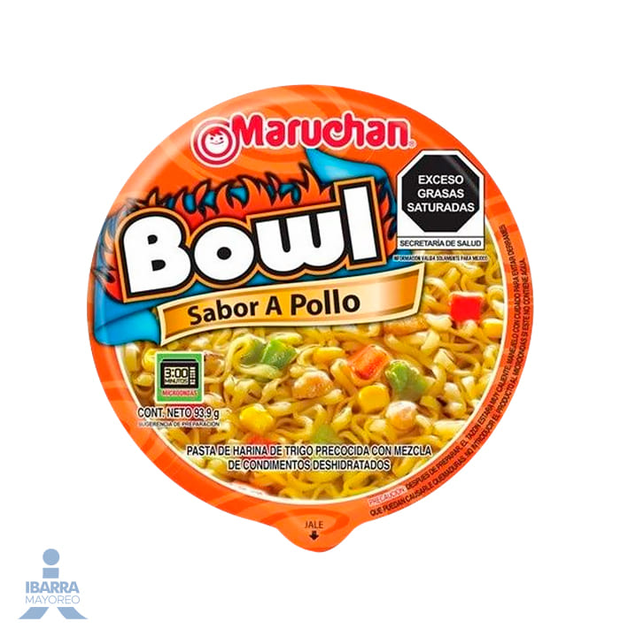 sopa maruchan bowl pollo 93 9 g | Ibarra Mayoreo