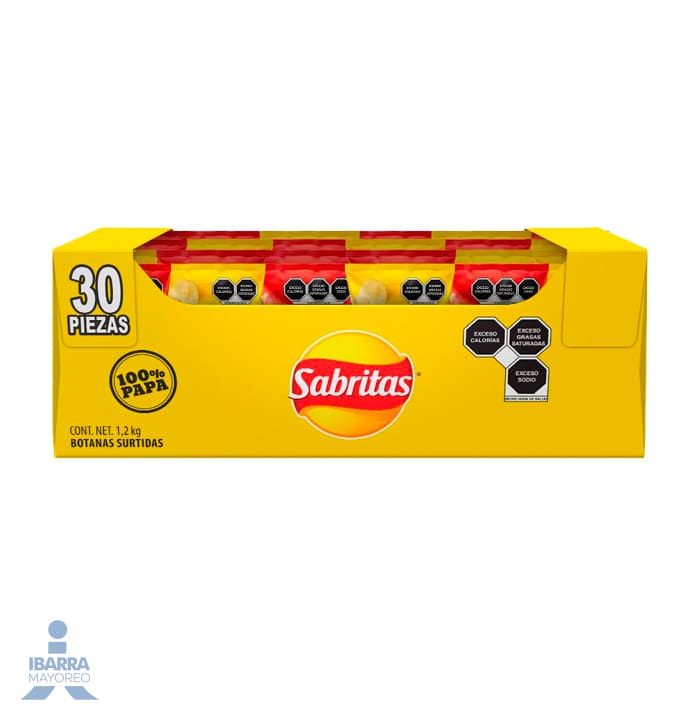 sabritas pack 30 pzas | Ibarra Mayoreo