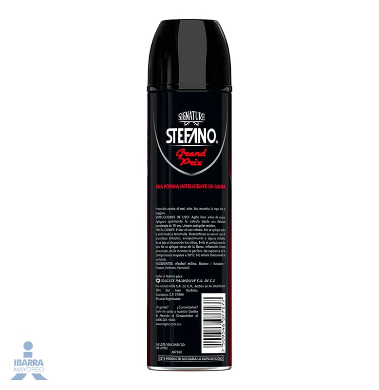 desodorante stefano grand prix aerosol 113 g | Ibarra Mayoreo