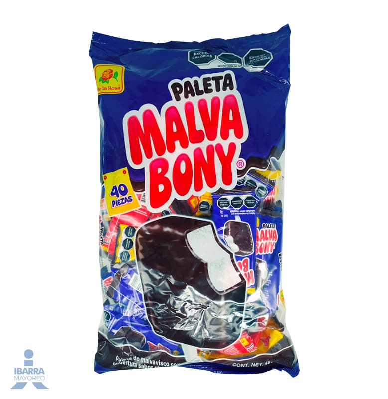 paleta de la rosa malva bony 40 pzas | Ibarra Mayoreo