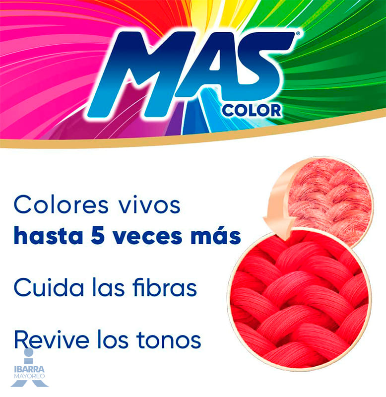 DETERGENTE LIQUIDO MAS COLOR ECONOPACK 415 ML | Ibarra Mayoreo