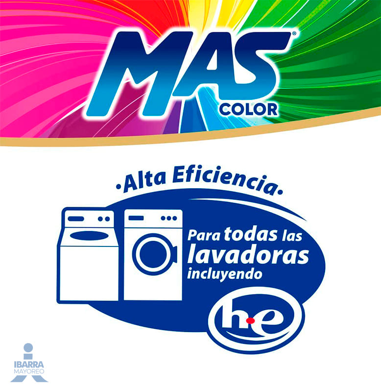 DETERGENTE LIQUIDO MAS COLOR ECONOPACK 415 ML | Ibarra Mayoreo