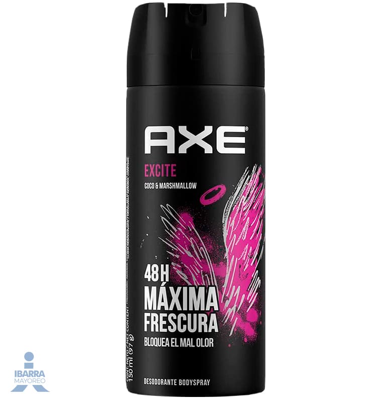 desodorante axe excite hombre aerosol 96 g | Ibarra Mayoreo