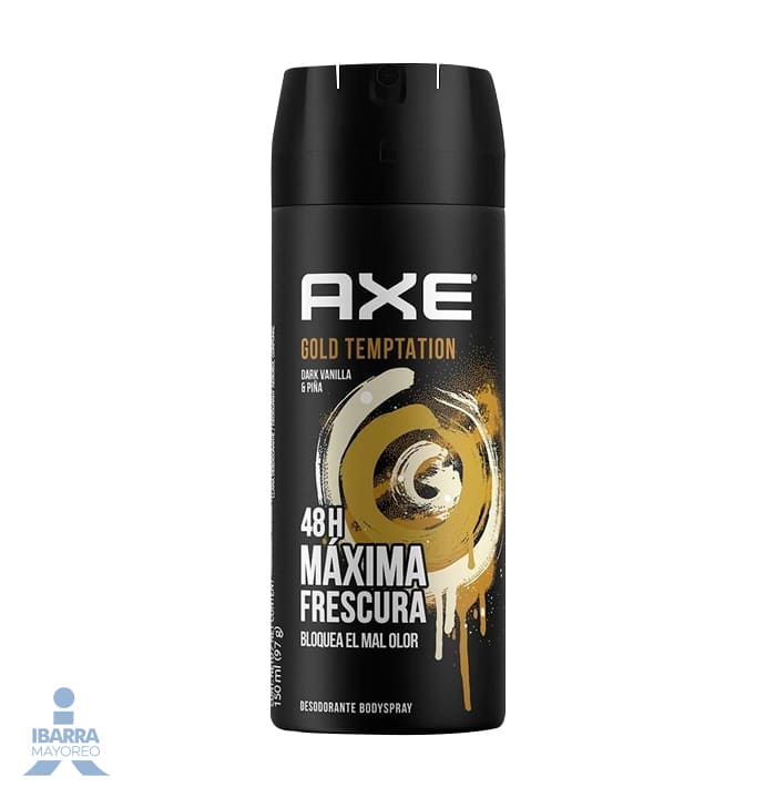 desodorante axe gold temptation hombre aerosol 96 g | Ibarra Mayoreo