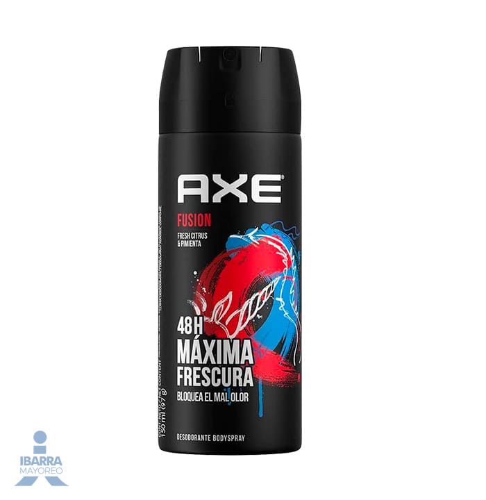 desodorante axe fusion hombre aerosol 96 g | Ibarra Mayoreo