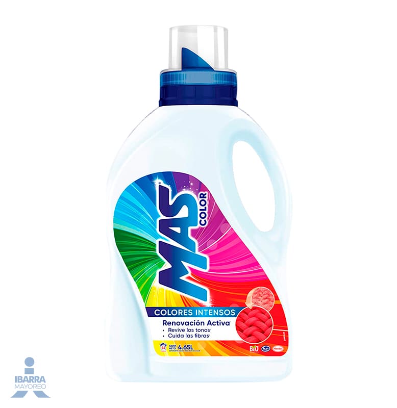detergente liquido mas color multipoder 4 65 l | Ibarra Mayoreo