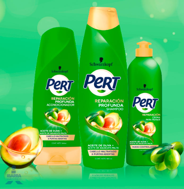 shampoo pert aceite de oliva 2 en 1 650 ml | Ibarra Mayoreo