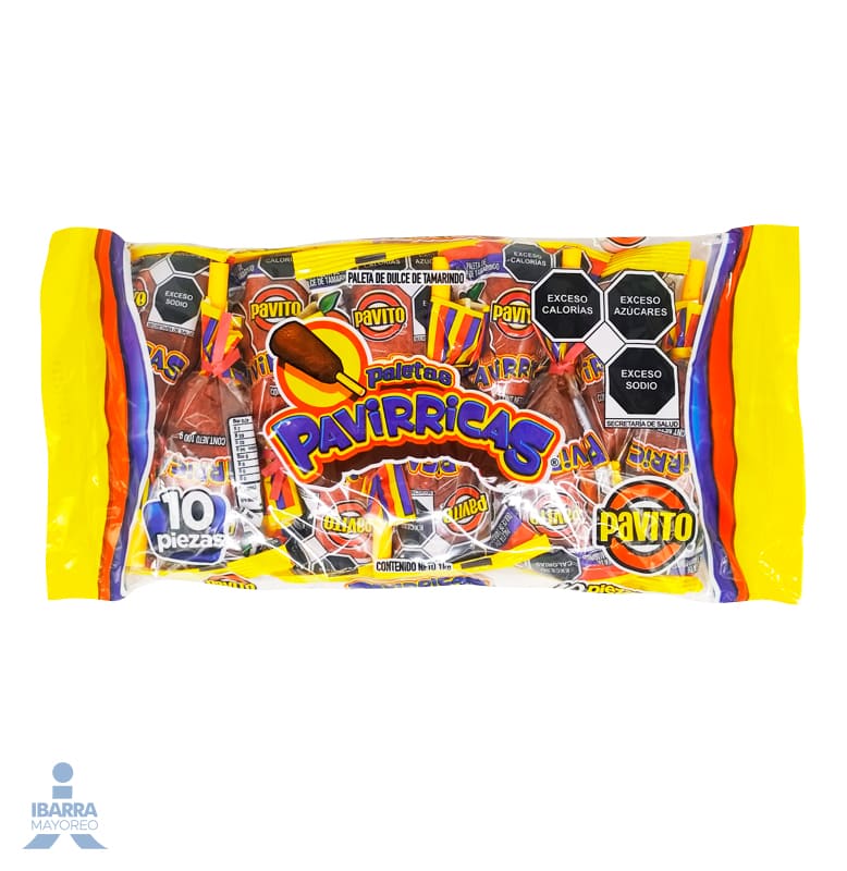 paleta pavito palerricas tamarindo 10 pzas | Ibarra Mayoreo