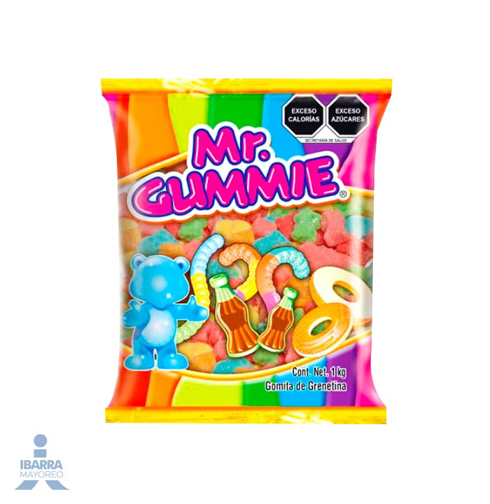 goma mr gummie ositos neon 1 kg | Ibarra Mayoreo