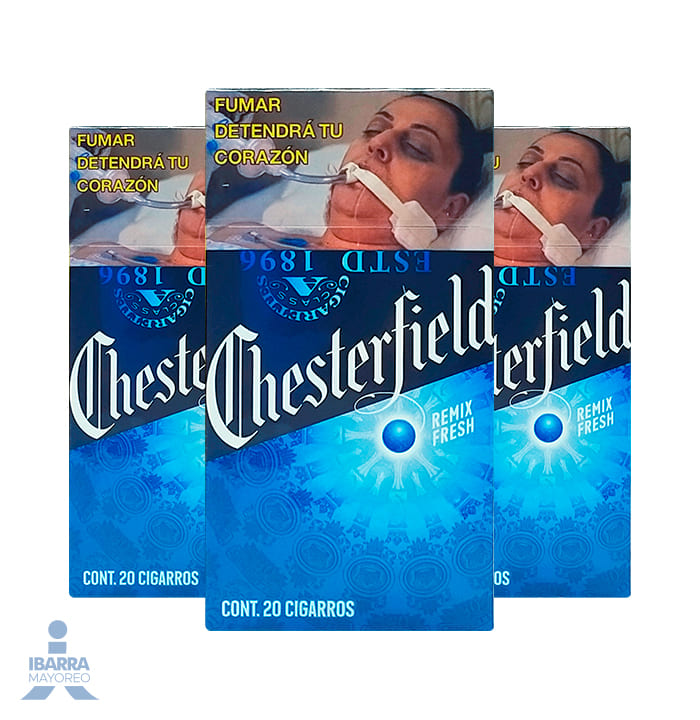cigarros chesterfield remix fresh 20s 1 cajetilla | Ibarra Mayoreo