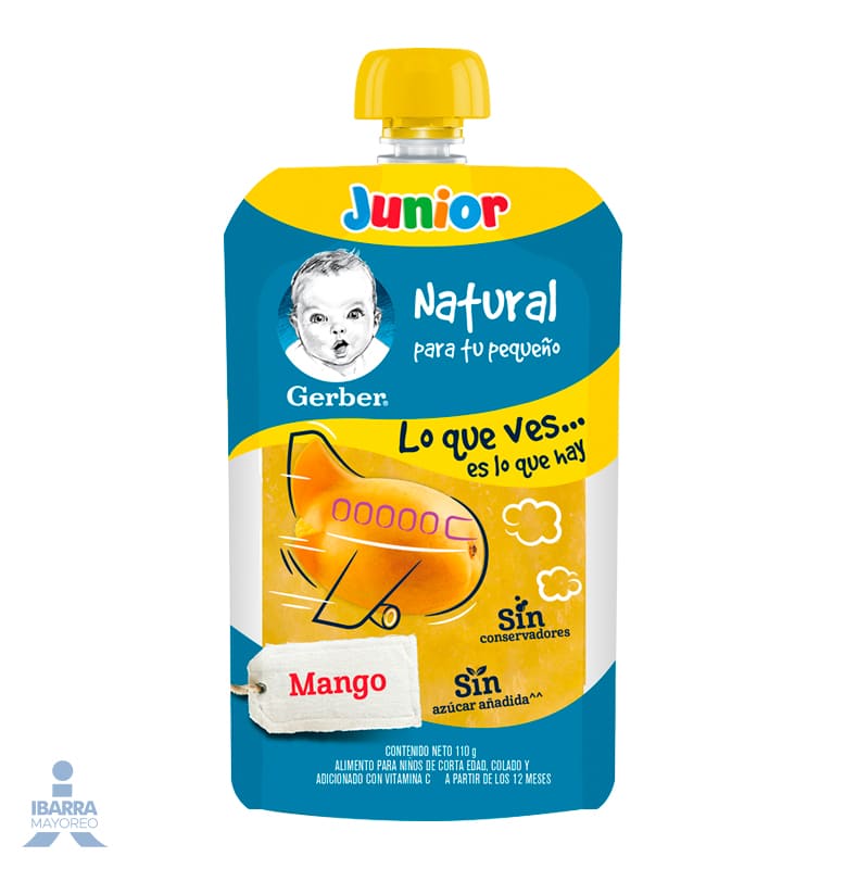 gerber junior mango pouch 110 g | Ibarra Mayoreo