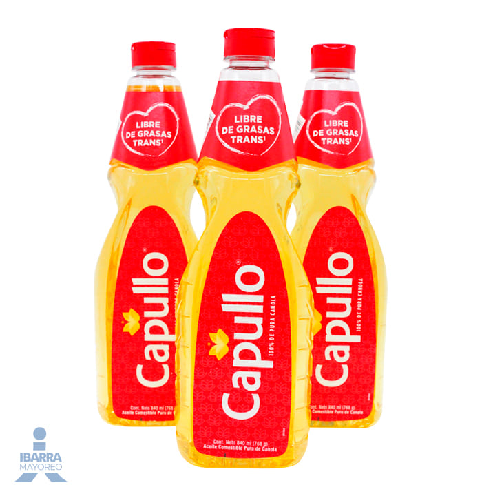 ACEITE CAPULLO 840 ML | Ibarra Mayoreo