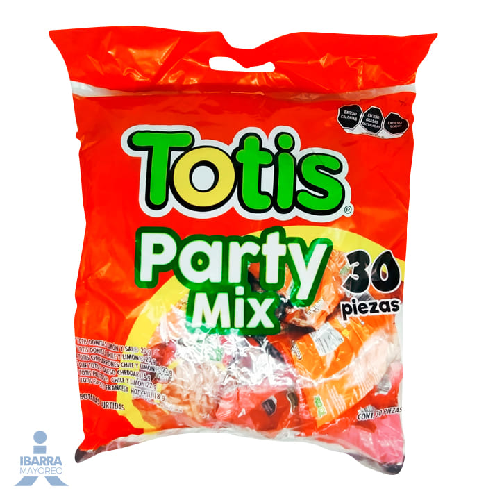 totis party mix 30 piezas | Ibarra Mayoreo
