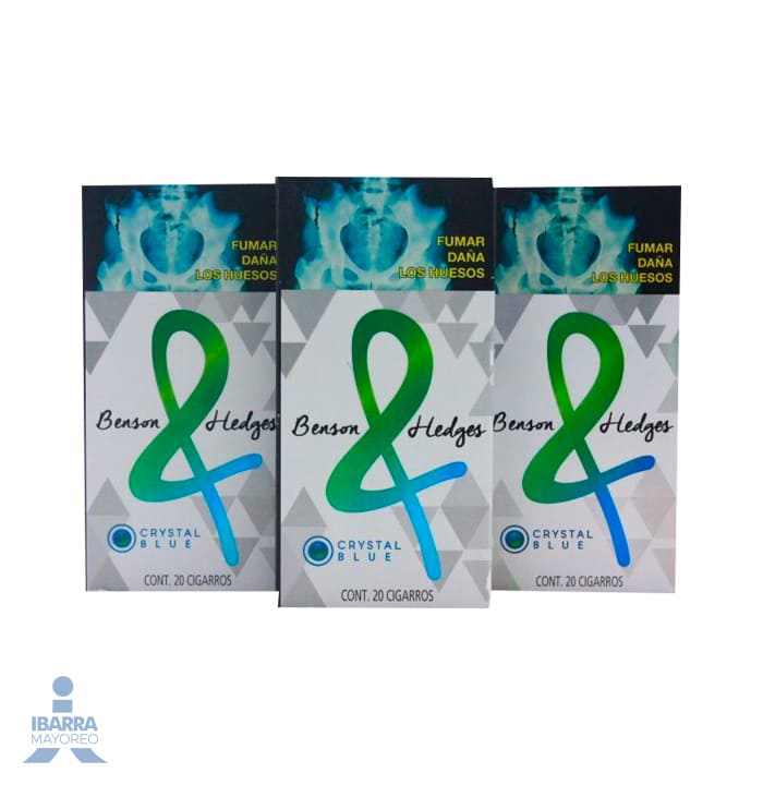 cigarros benson & hedges crystal blue 1 cajetilla | Ibarra Mayoreo